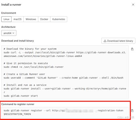Gitlab Runner部署全过程教程（指定版本安装、注册、卸载、后续配置等）gitlab Runner Csdn博客
