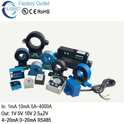 Hall Current Transducer Ac Dc 5a 10a 20a 50a 100a 200a 300a 4 20ma 5v 10v Rs485 Current