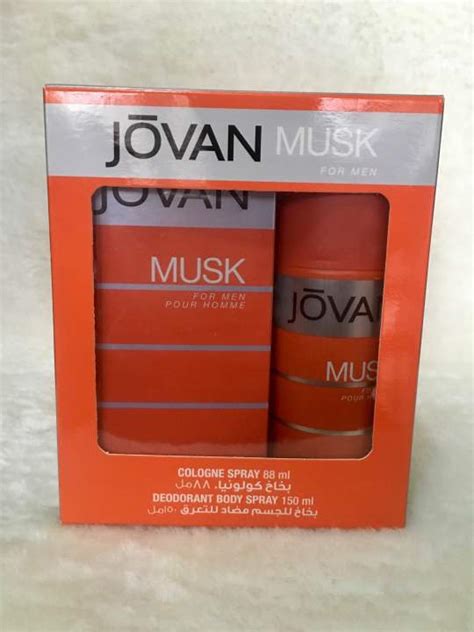 Jovan Musk For Men Set Perfume Spray 88ml Deodorant Body Spray 150ml
