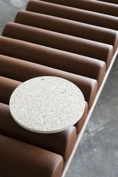 New Tacchini Five To Nine Leather Daybed With Metal Table By Studiopepe