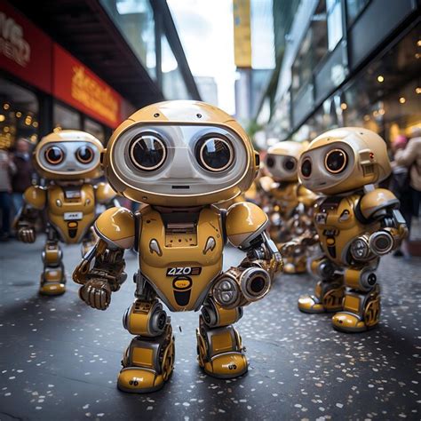 Premium Ai Image Photoshoot Of Social Robots In An Interactive U Ai
