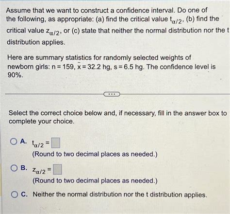 Solved Assume That We Want To Construct A Confidence Chegg