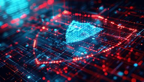 Cybersecurity Network Shield Premium Ai Generated Image