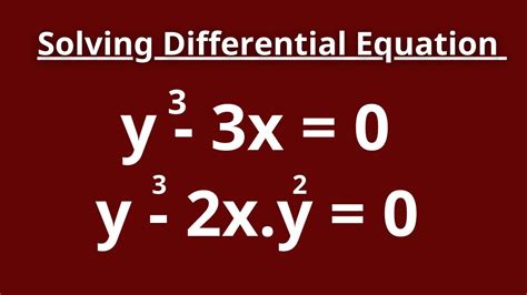 Ep3 Solving Differential Equation 3 Examples Youtube
