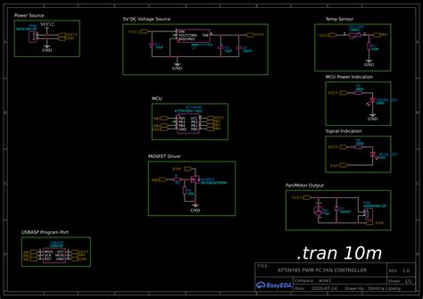 Attiny85 Pwm Pc Fan Controller Oshwlab