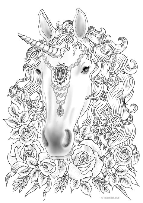 Unicorn Printable Coloring Page