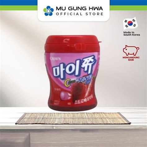 Jual Crown My Chew Strawberry 110g Shopee Indonesia