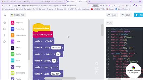 How Dan Created A Fractal Tree With Python Tech Bytes Foundation