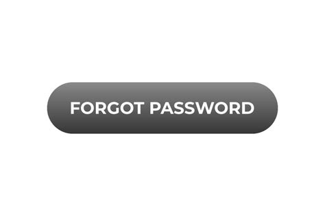Forgot Password Button Speech Bubble Banner Label Forgot Password