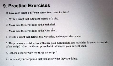 Using A Linux Os Try To Do This Practice Exercises 9practice Exercises