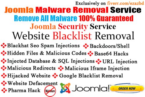 fix hacked joomla site and remove malware by ezazbd fiverr