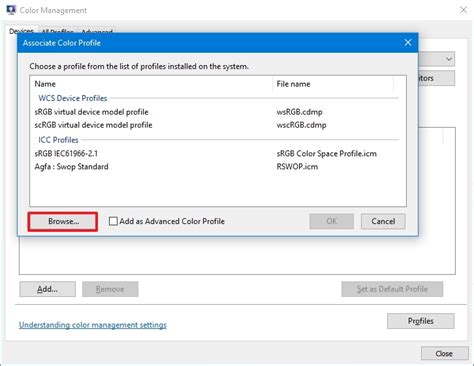 How To Find The Correct Monitor Color Profile On Windows 10 Windows