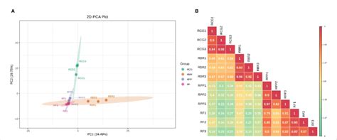 2D Plot Of Principal Component Analysis A And Correlation Diagram Download Scientific Diagram
