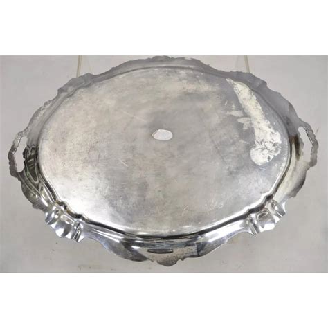 Vintage Gorham Yc777 Victorian Silver Plated Tray 25th Anniversary