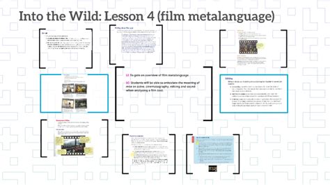Into The Wild Lesson 4 Film Metalanguage By Liam Brooks On Prezi