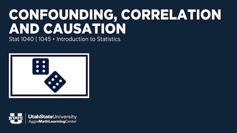 Confounding Correlation And Causation Intro To Stats • Stat 1040 1045 Youtube