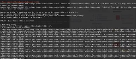 Resolving Duplicate Class Error In React Native Android While
