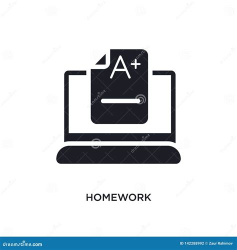 Homework Isolated Icon Simple Element Illustration From E Learning And