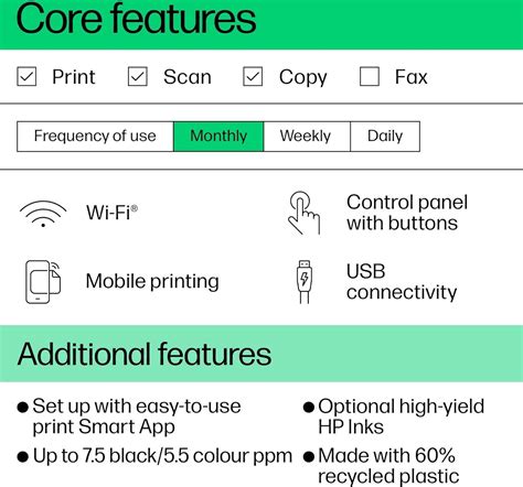 Hp Deskjet Ink Advantage Aio Printer Print Copy Scan Up To Ppm Print Speed X