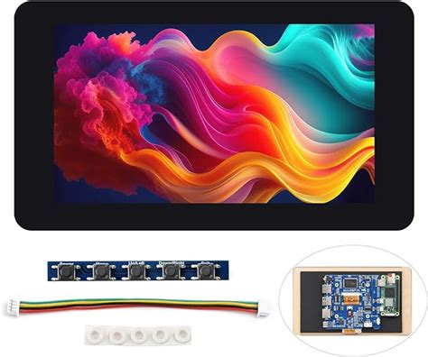 Amazon Com Waveshare 7 Touch Display Kit Compatible With Raspberry Pi Zero With IPS Display