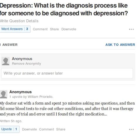 Example Of An Anonymous Question And Answer On Quora Download Scientific Diagram