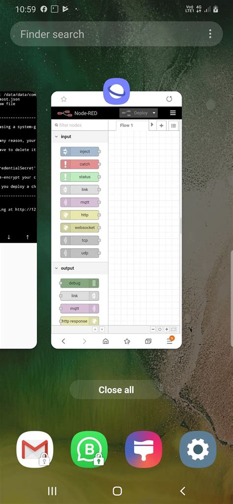 how to use android smartphone as iot device termux node red