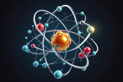 Abstract Atom Structure For Science And Medicine Premium Ai Generated