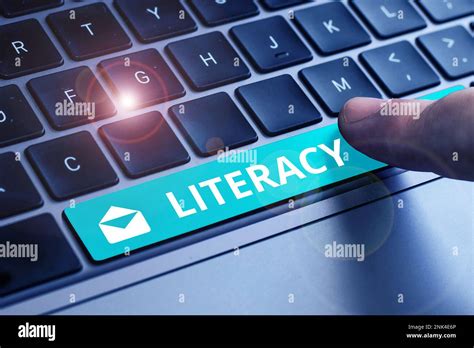 Writing Displaying Text Literacy Internet Concept Ability To Read And