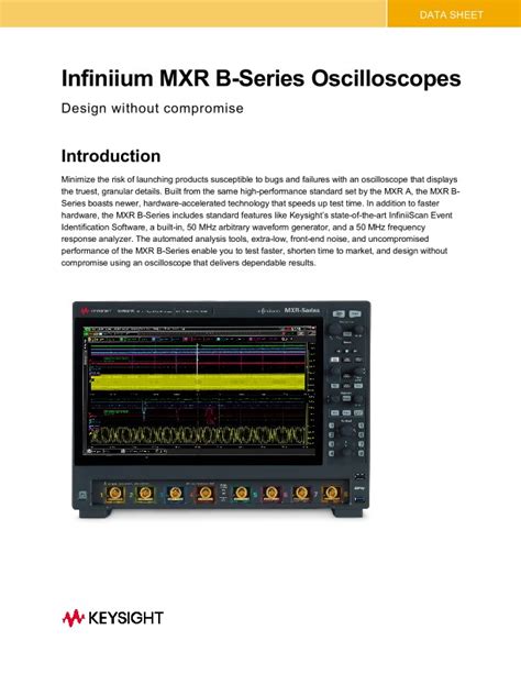 Infiniium Mxr Series Pdf Asset Page Keysight