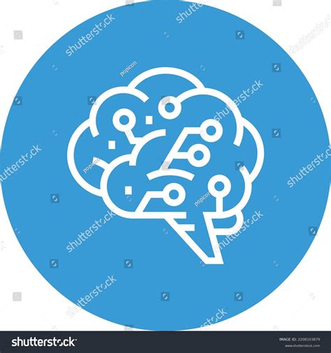 인공 뇌 인지 능력 개요 아이콘 스톡 벡터로열티 프리 2208103879 Shutterstock