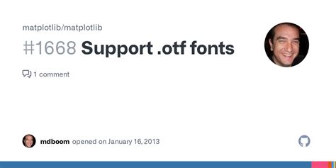 Support Otf Fonts Issue Matplotlib Matplotlib GitHub