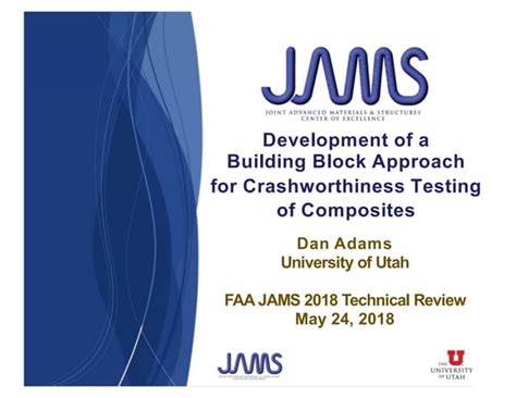 Development Of Building Block Approach For Crashworthiness Testing Of Composites Ppt