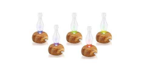Glass Nebulizing Diffuser Wbamboo Base