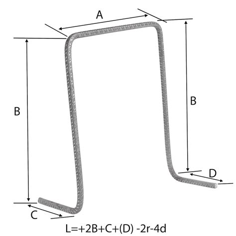 Custom Cut And Bent Rebar Shape Code 98