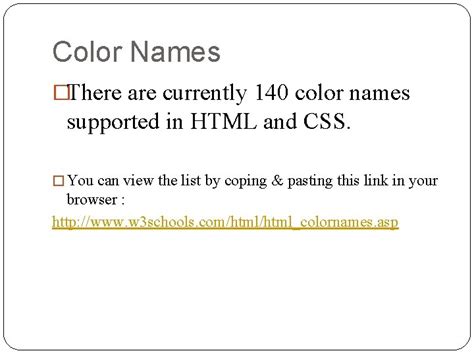 Css Color Codes W3schools Lasemnav