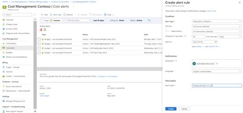 Reservation Utilization Alerts Microsoft Cost Management Microsoft Learn