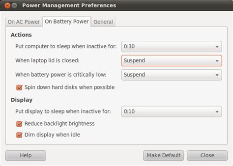 ubuntu 10 x screensaver desktop lock and power management