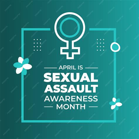 Premium Vector Sexual Assault Awareness Month Background Or Banner Design