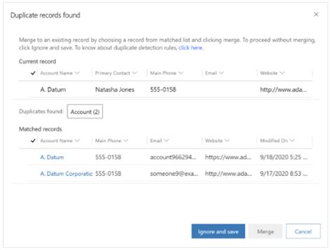 Duplicate Detection Unified Interface Experience Power Platform Release Plan Microsoft Learn