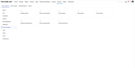 Patch And Update Reports In Hexnode Uem Hexnode Help Center