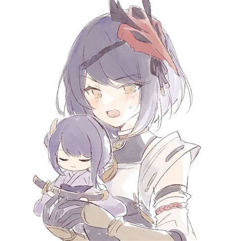 Raiden Shogun And Kujou Sara Genshin Impact Drawn By Shirase Shirose Danbooru