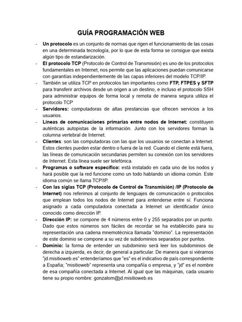 guia progra web pdf internet protocolo de control de transmisión