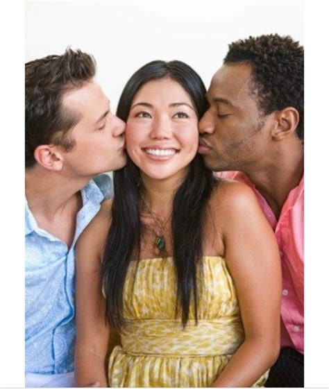 Girl Two Guys Faceinhole