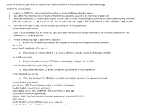 Install The Powerflex Sdc Driver Proxmox Virtual Environment On Dell