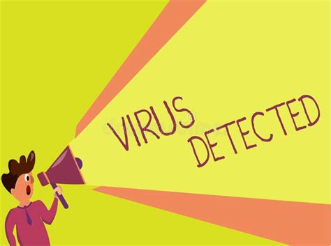 handwriting text writing virus detected concept meaning a computer