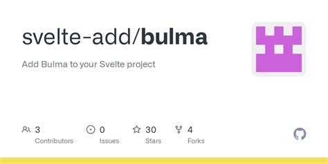 Github Svelte Addbulma Add Bulma To Your Svelte Project