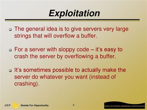 Cnt4704 Computer Networking Special Topic Buffer Overflow I Attack