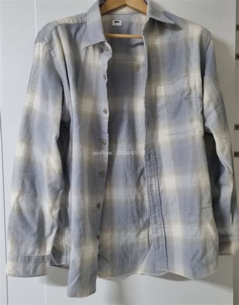 유니클로 플란넬체크셔츠 패션후기 어미새