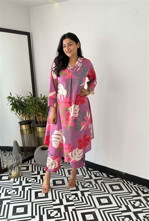 TREND JAIPUR PRINT LONG CORD SET FOR OFFICE WEAR SUPPLIER ONLINE PF