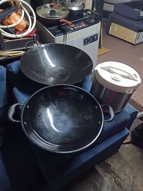Pan Wok Kuali Jenama Furniture And Home Living Kitchenware And Tableware Cookware And Accessories
